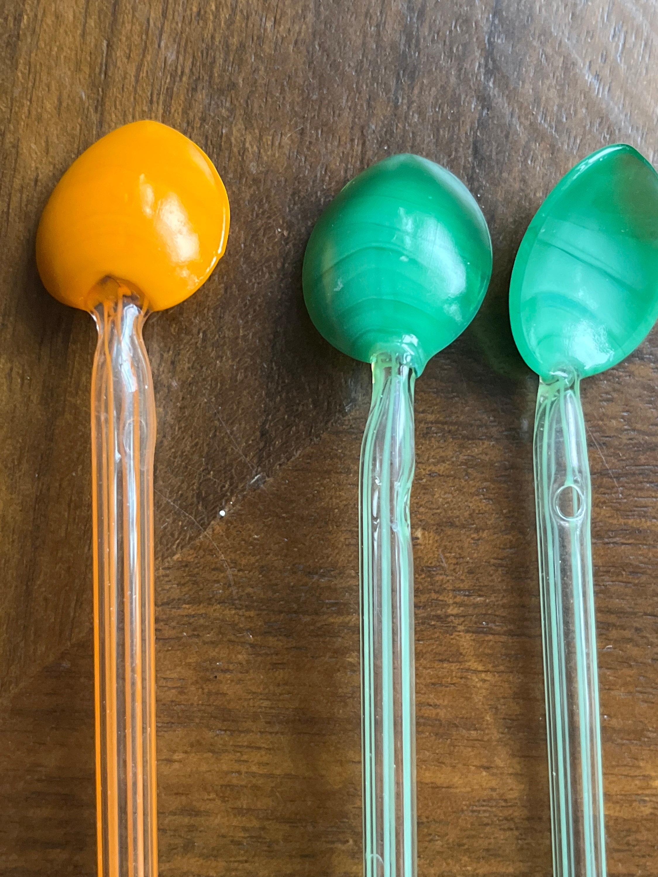 Glass Swizzle Sticks,9 Count, Vintage, Straws; Hand Blown - Etsy