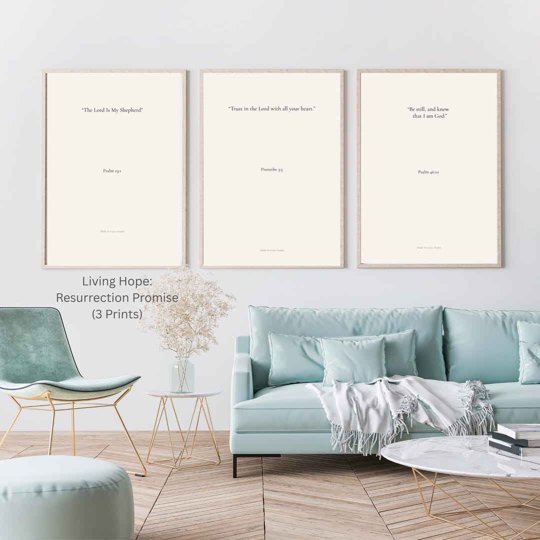 Living Hope – Christian Scripture Wall Art (resurrection Promise, 3 ...