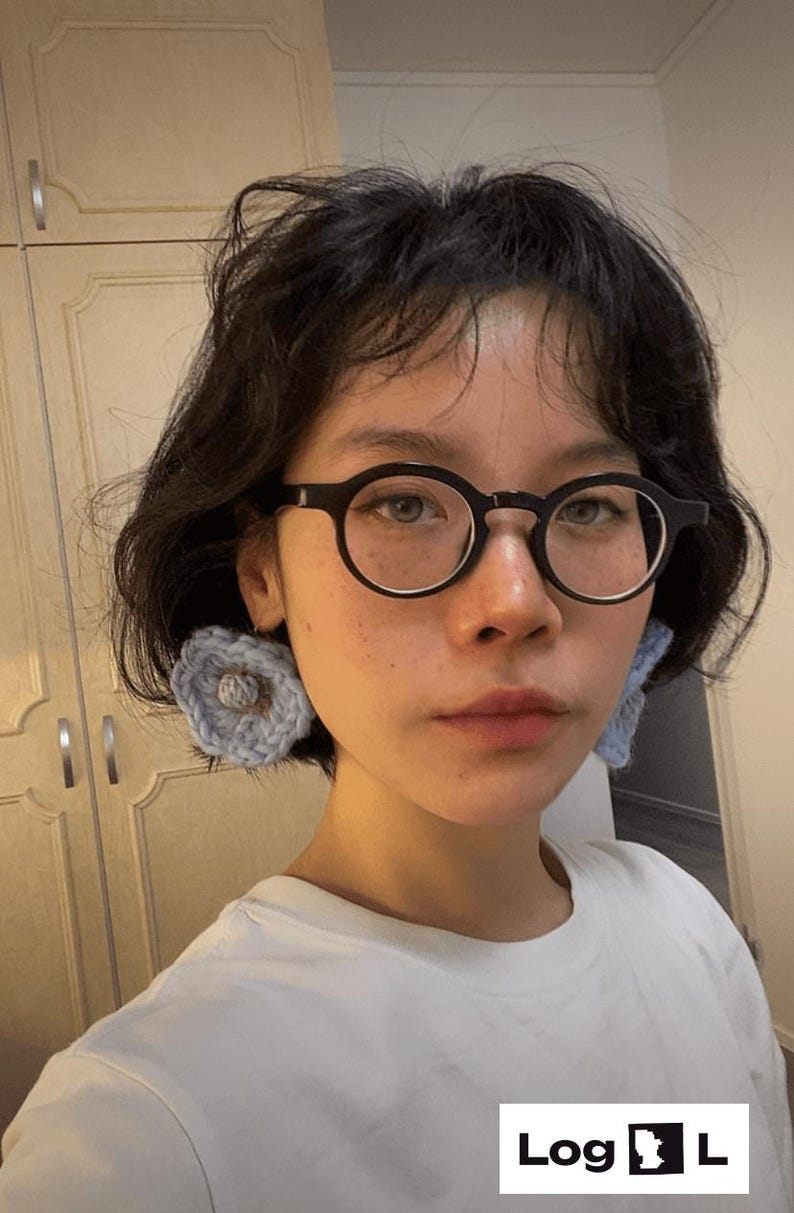 008 Acc - Forget-me-not · Bloom | Pure Wool · Hand-knitted Statement ...