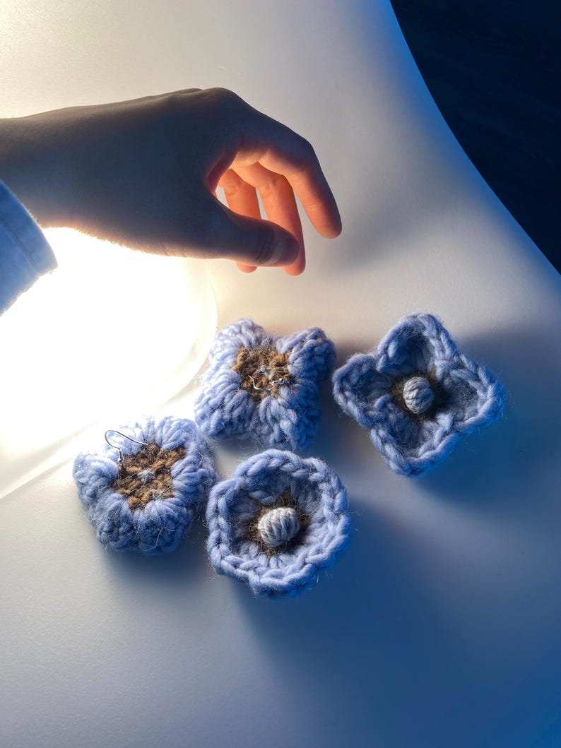008 Acc - Forget-me-not · Bloom | Pure Wool · Hand-knitted Statement ...