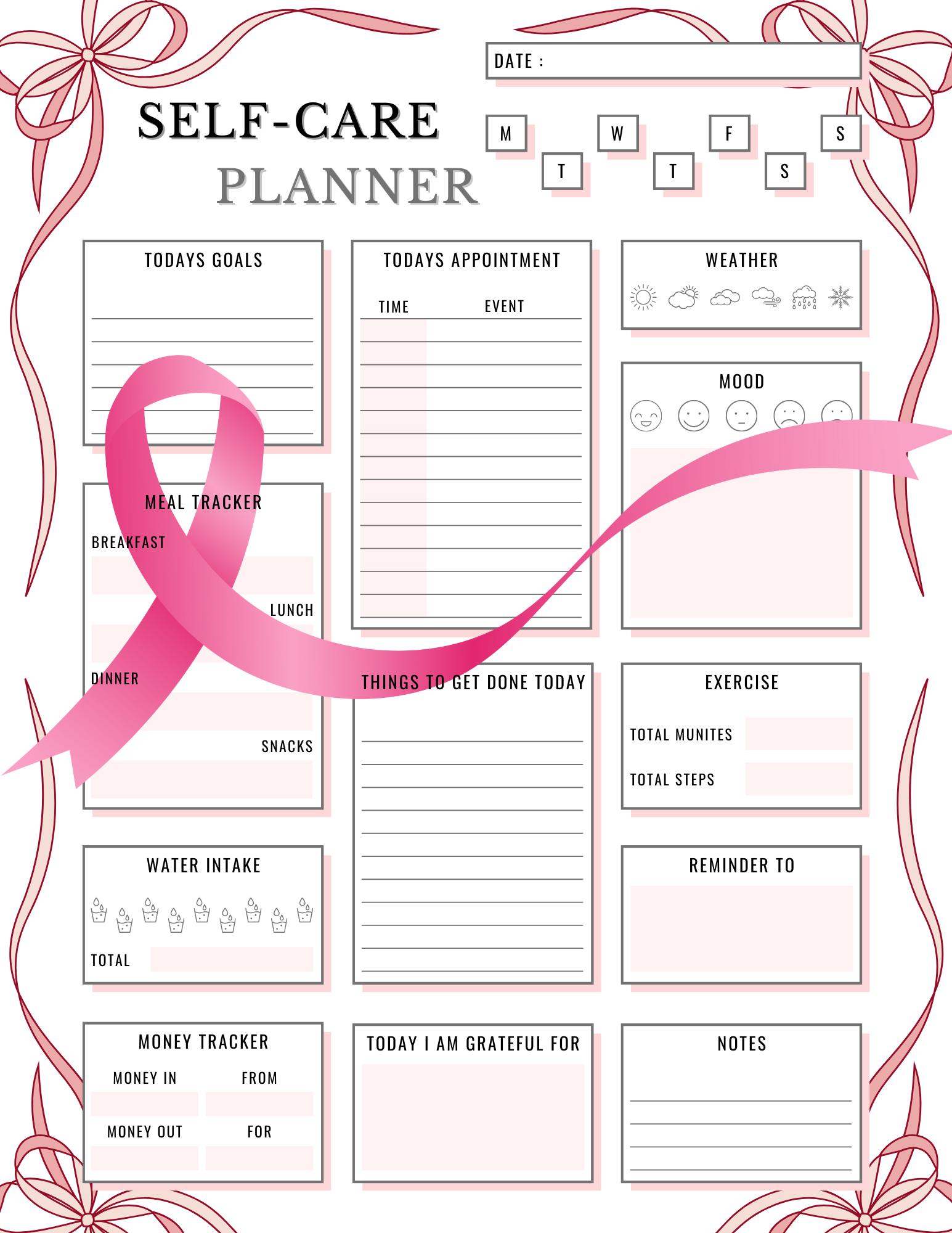 Breast Cancer Planner | Self-care Tracker | Chemo Tracker - Etsy