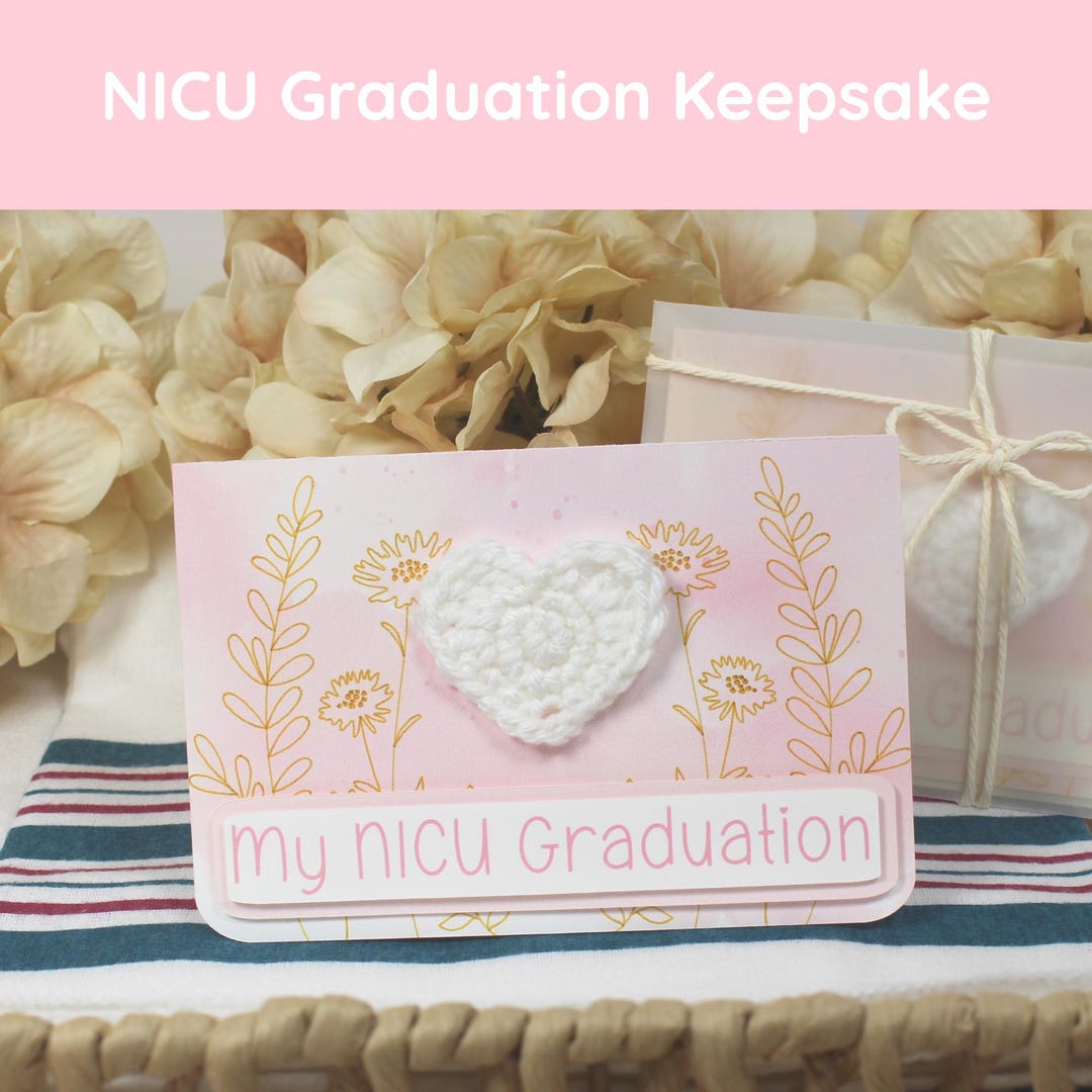 NICU Graduation Gift | Preemie Baby Handmade Gift | Pink NICU ...