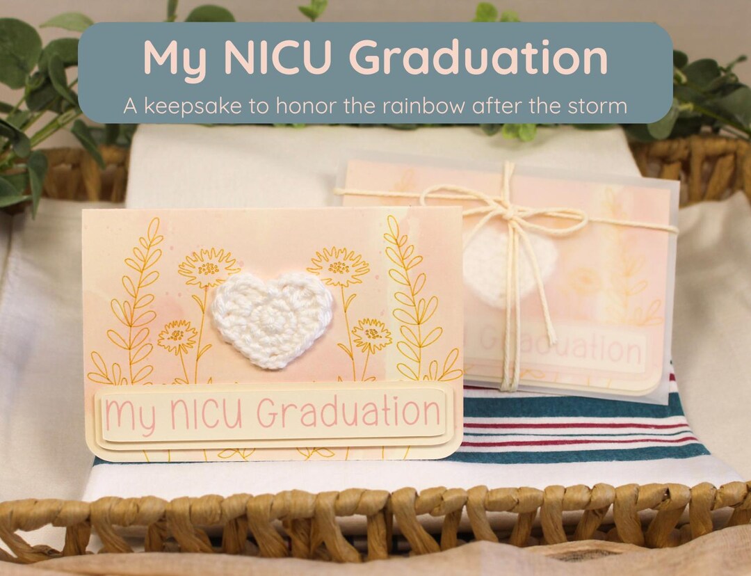 NICU Baby Graduation Keepsake Card | Preemie Baby Handmade Homecoming ...