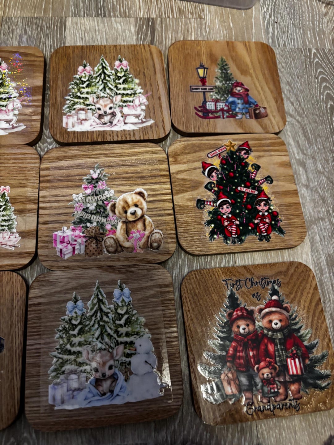 Christmas Handmade Coasters - Etsy