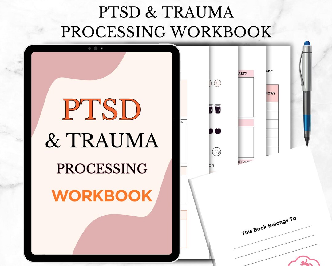 PTSD Worksheets Trauma Processing Journal Prompts Ptsd Planner Dbt CBT ...
