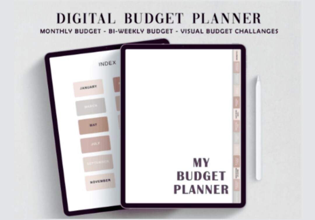Digital Budget Planner Financial Plan | Expense Tracker, Savings Goals ...