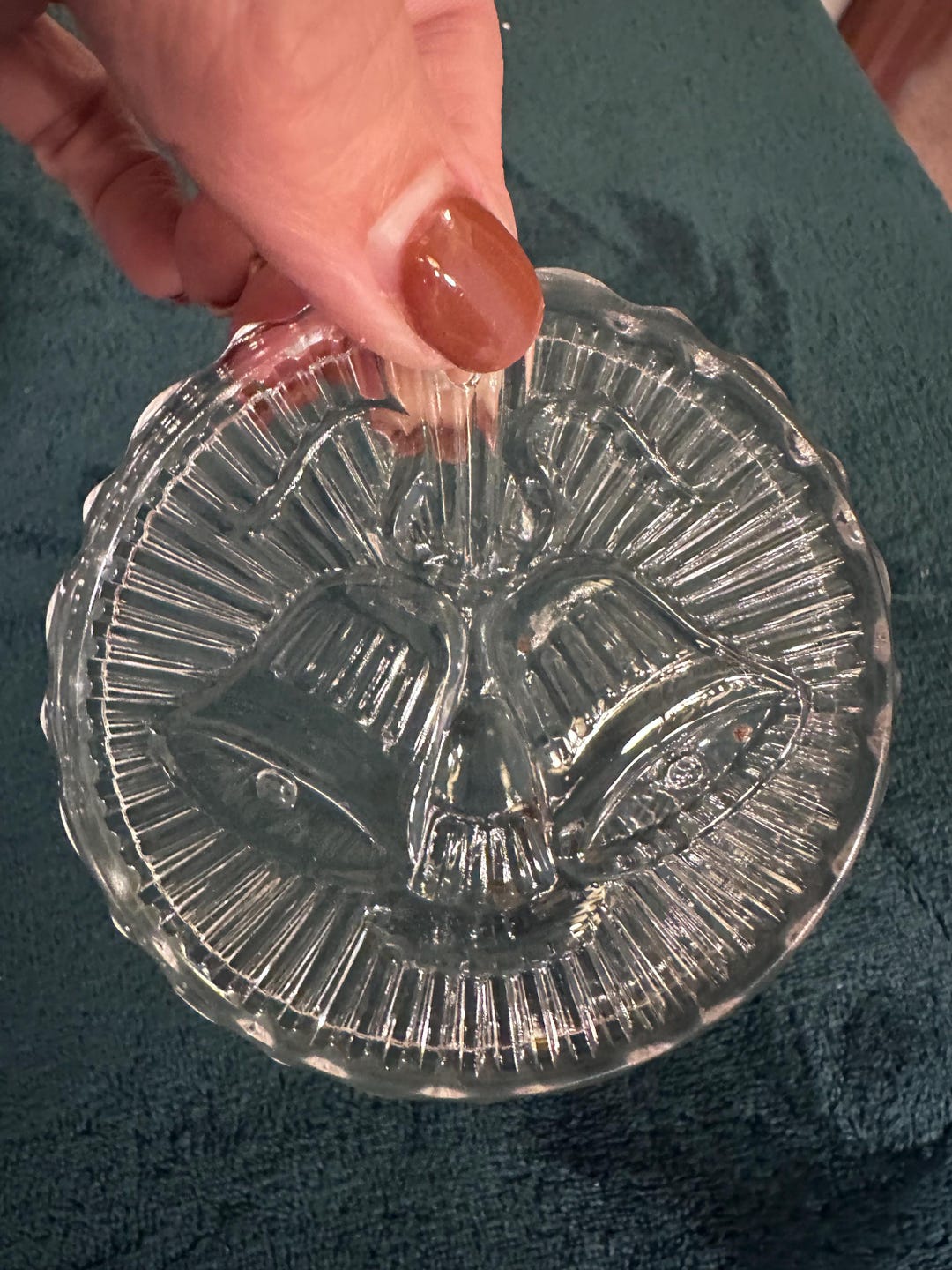 Vintage 1970s Fostoria Lead Crystal Bell Ornament - Etsy