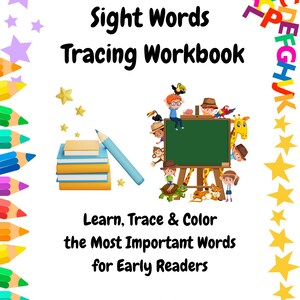 Dolch Sight Word Tracing Workbook, Printable PDF in A4 and US Letter - Etsy