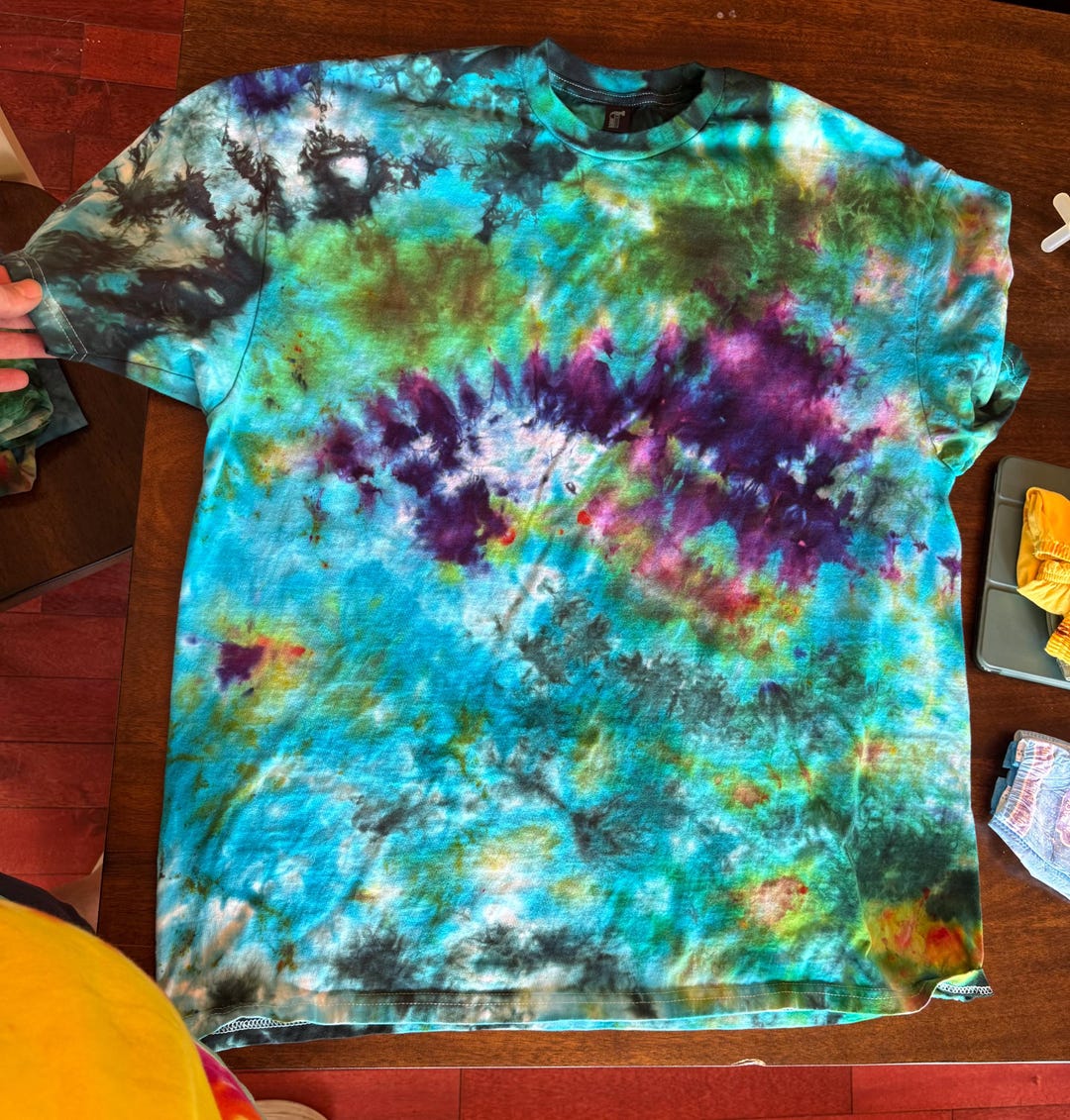 Tri-color Crumple Tie Dye - Etsy