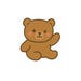 Waving Cute Bear Sticker - Kawaii Animal Vinyl Decal for Laptops ...