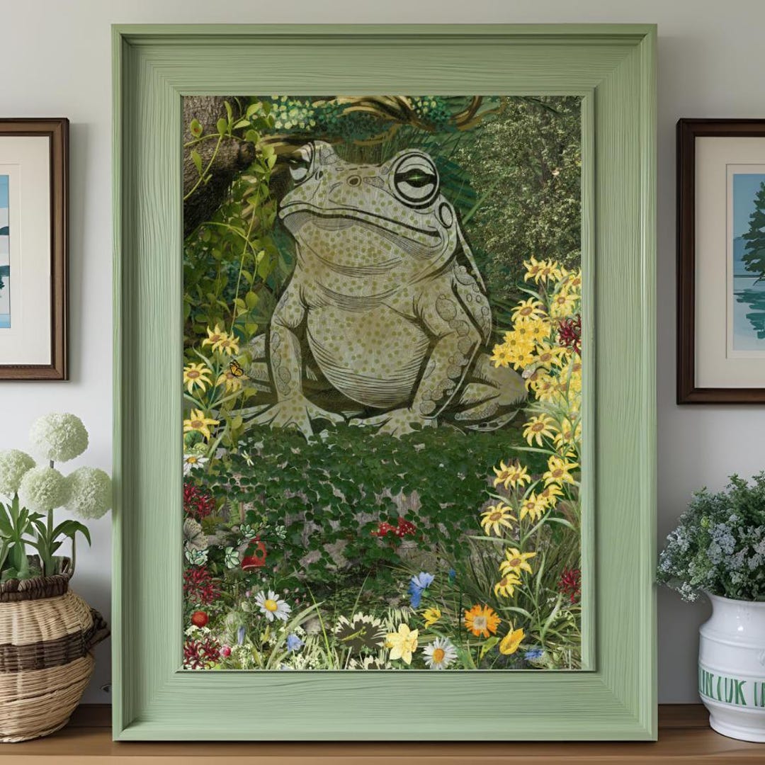 Polka Dot Frog Poster (digital Download) - Etsy