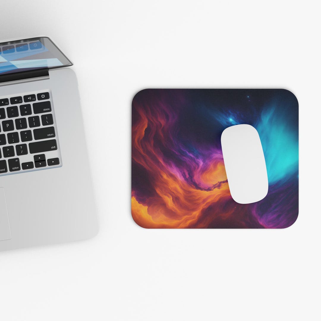 Cosmic Galaxy 3 Swirl Mouse Pad, Galaxy Design for Gamers, Office Decor ...