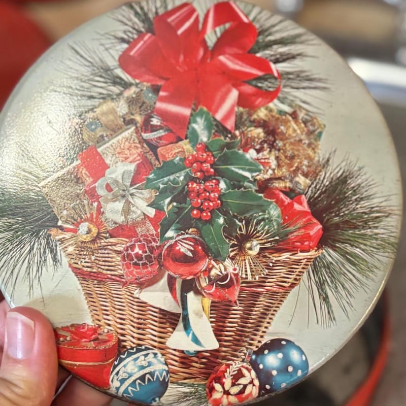 Vintage Xmas Candy Tins - Etsy