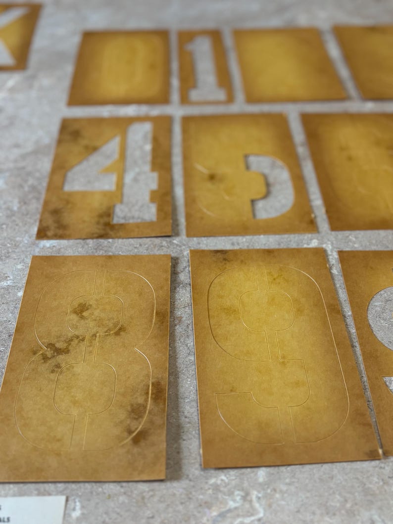 Vintage Duro Stencil-it Alphabet and Numbers Set IOB - Etsy