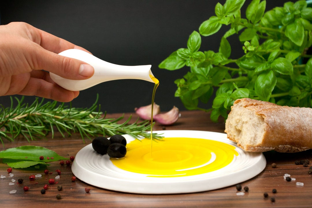 Ceramic Plate for Olive Oil, Bread Dipping Plate - Etsy
