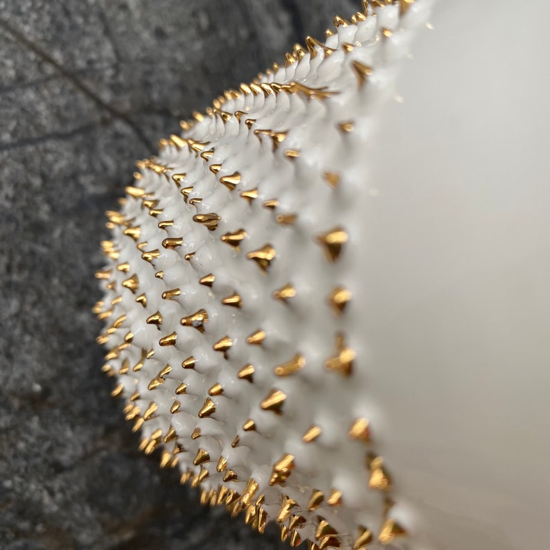 White Ceramic Mug With Spikes Spiked Coffee Mug - Etsy