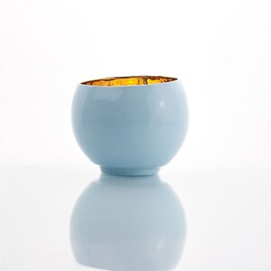 Gold Filled Teacup, Minimalist Gold Teacup, Pink Porcelain Espresso Cup ...