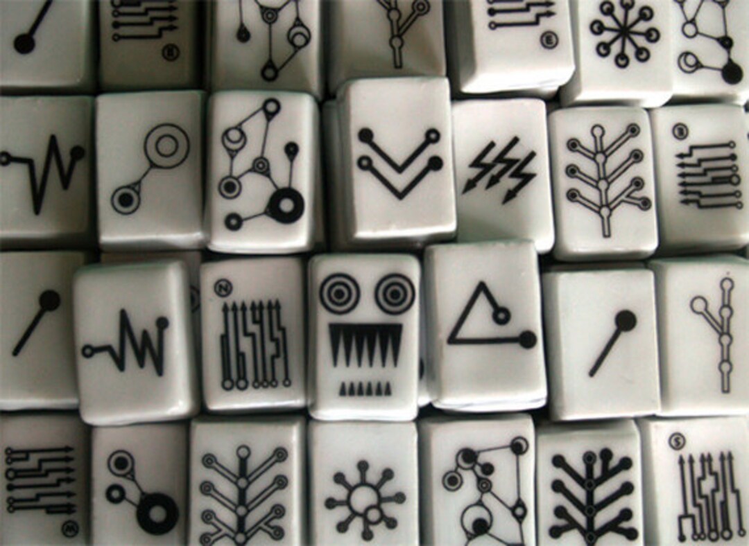 Mahjong Set With Porcelain Dishes Exclusive Collectable Gift - Etsy