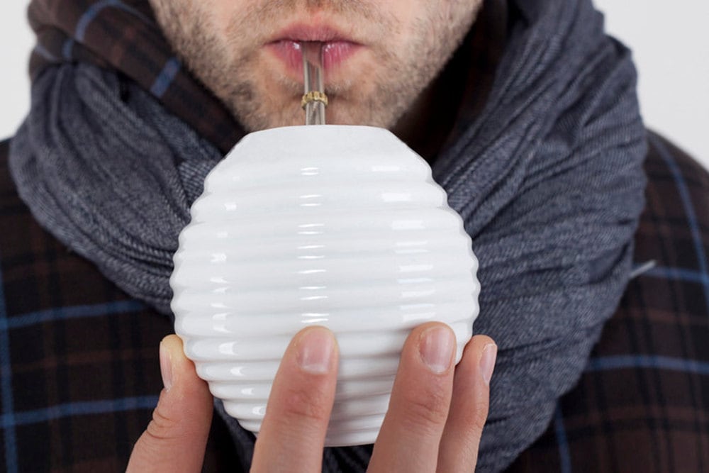 White Mate Gourd Ceramic Yerba Mate Mug Porcelain Mate Cup | Etsy