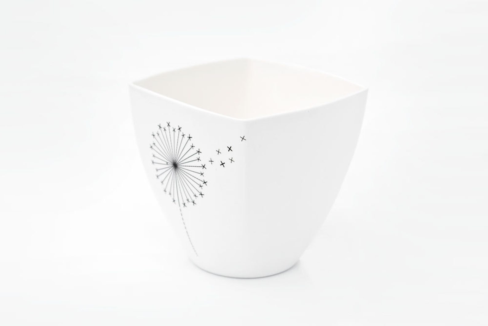 Porcelain Mug With Dandelion Ceramic Cup With Dandelion - Etsy