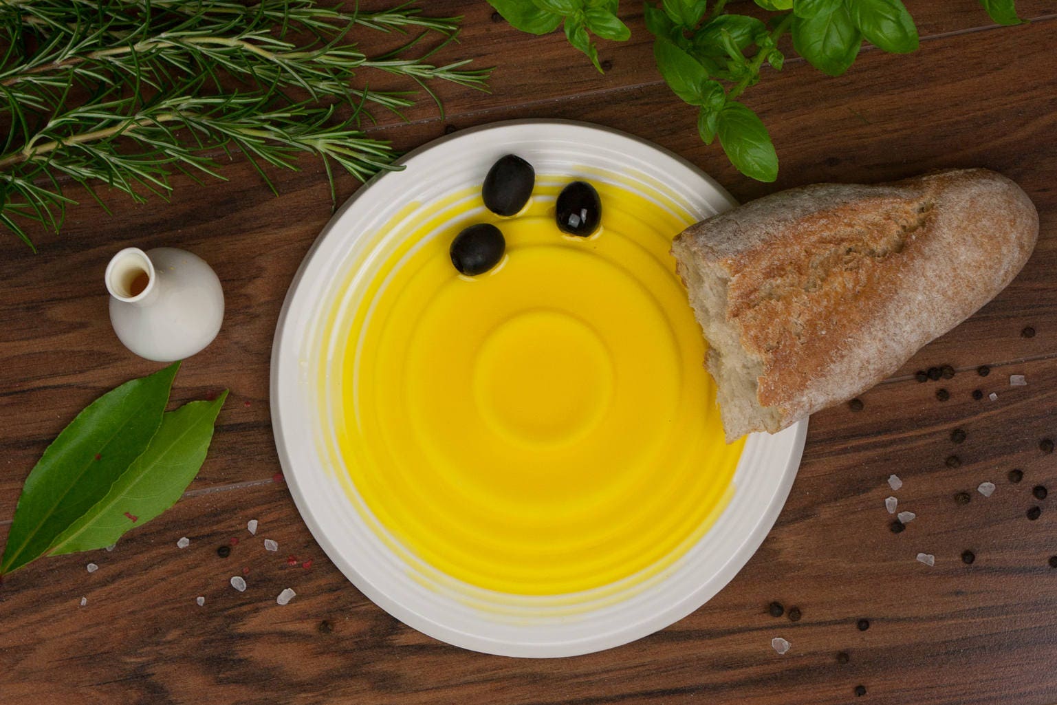 Ceramic Plate for Olive Oil, Bread Dipping Plate - Etsy