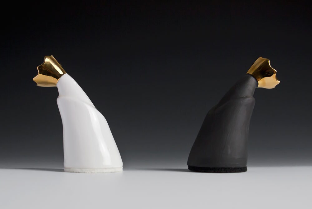 Contemporary Chess Set, Handmade Porcelain Chess, Ceramic Chess Set ...