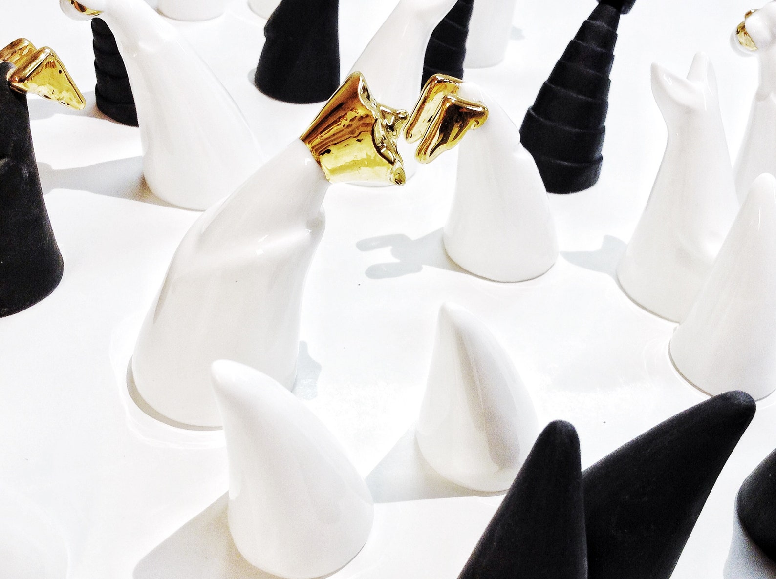 Contemporary Chess Set, Handmade Porcelain Chess, Ceramic Chess Set ...