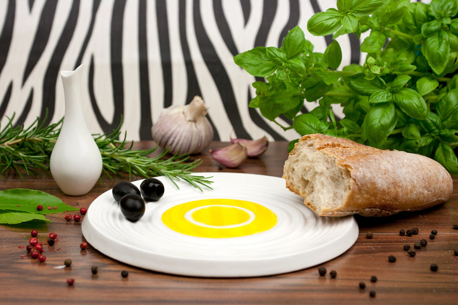 Ceramic Plate for Olive Oil, Bread Dipping Plate - Etsy
