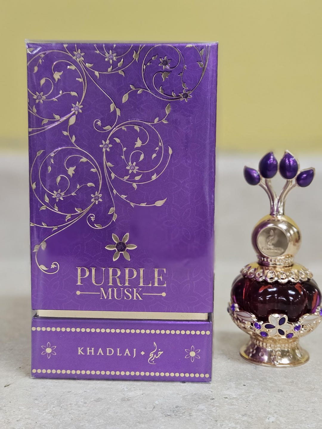 Khadlaj Purple Musk Concentrated Perfume Oil for Women, 20 Ml / 0.7 ...