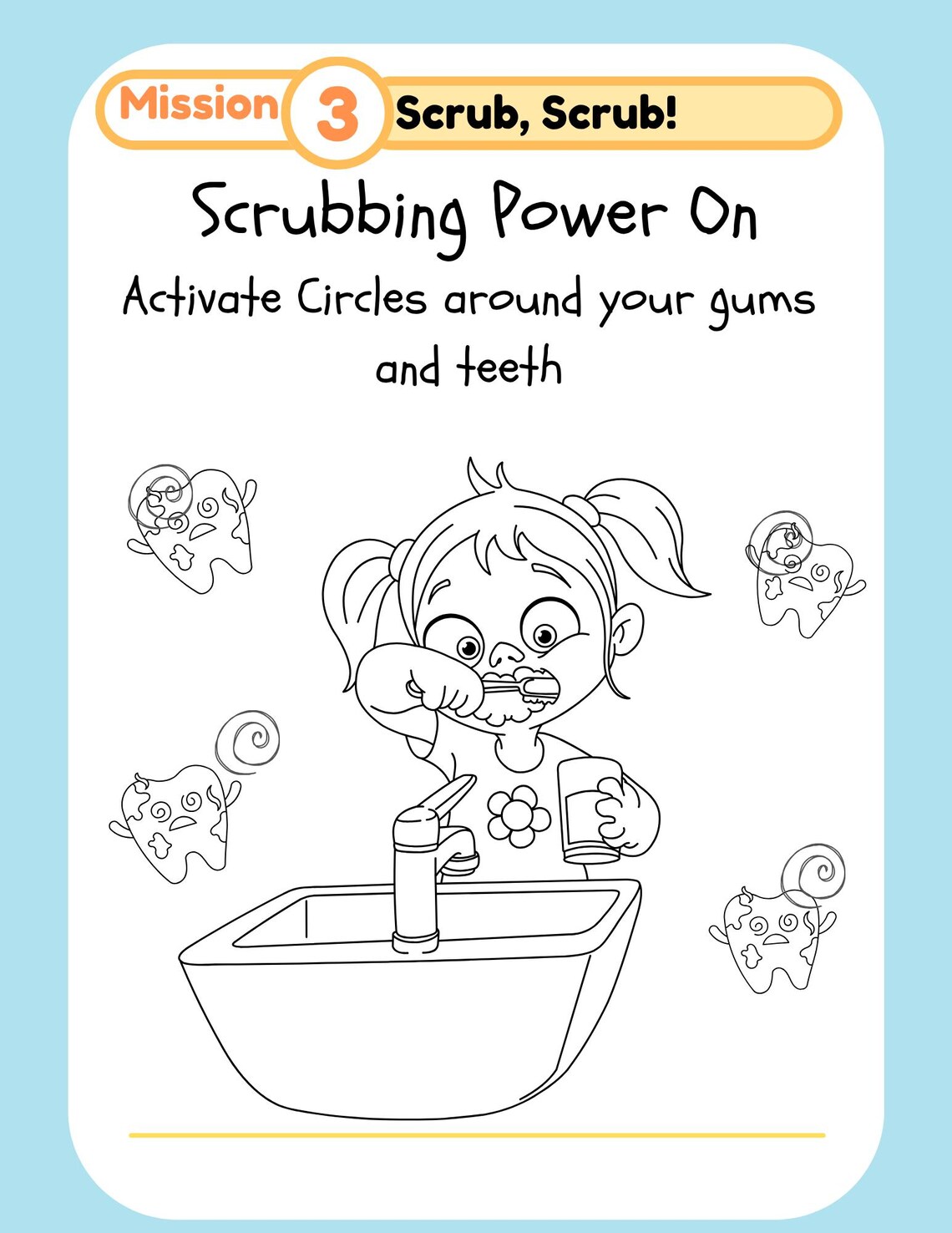 Superhero Toothbrushing Worksheet for Kids – Dental Hygiene Printable ...