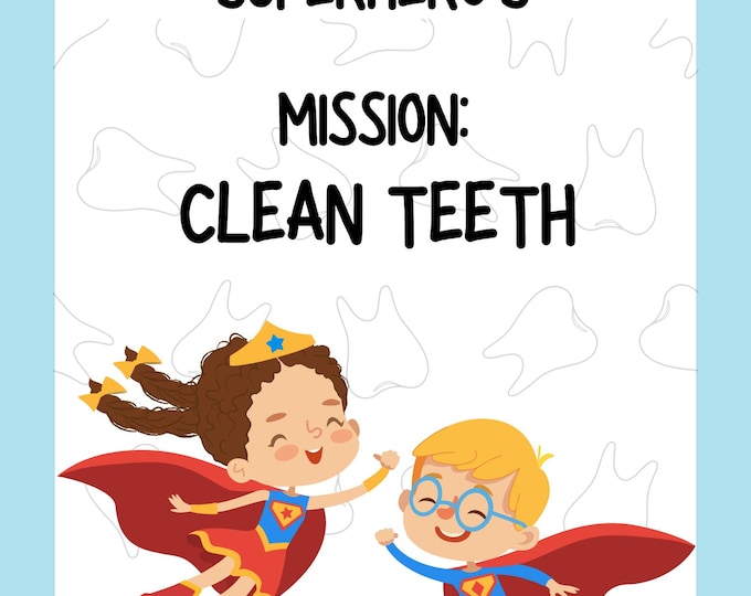 Superhero Toothbrushing Worksheet for Kids – Dental Hygiene Printable ...