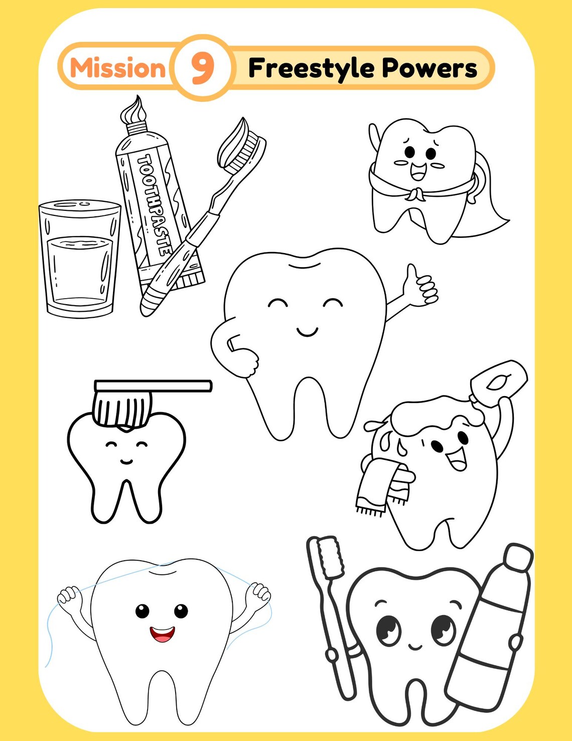 Superhero Toothbrushing Worksheet for Kids – Dental Hygiene Printable ...