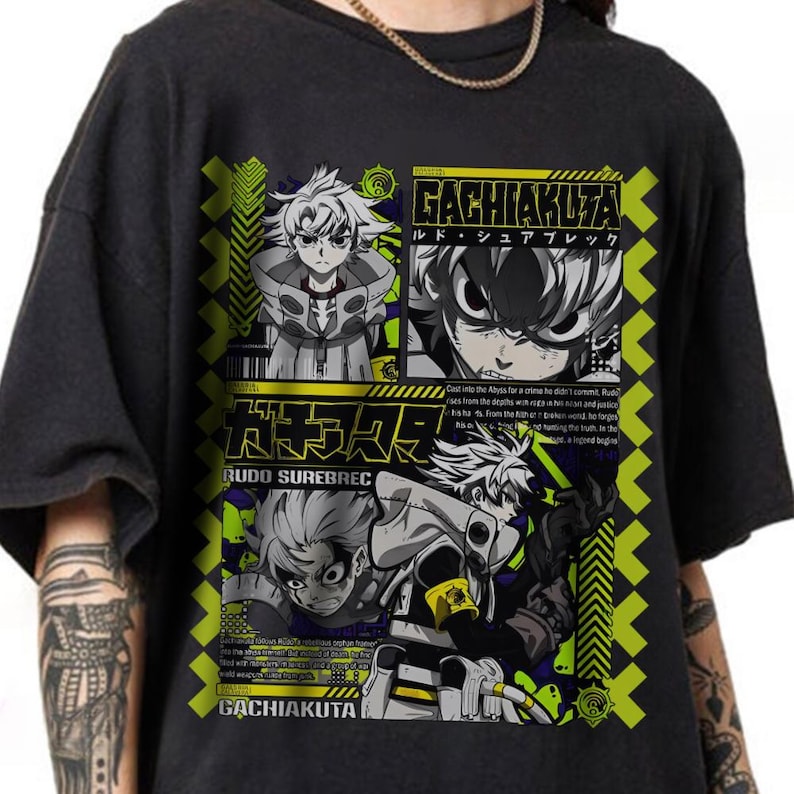 Anime T-shirt, Anime Graphic Tee, Anime Merch, Gift for Him, Anime ...