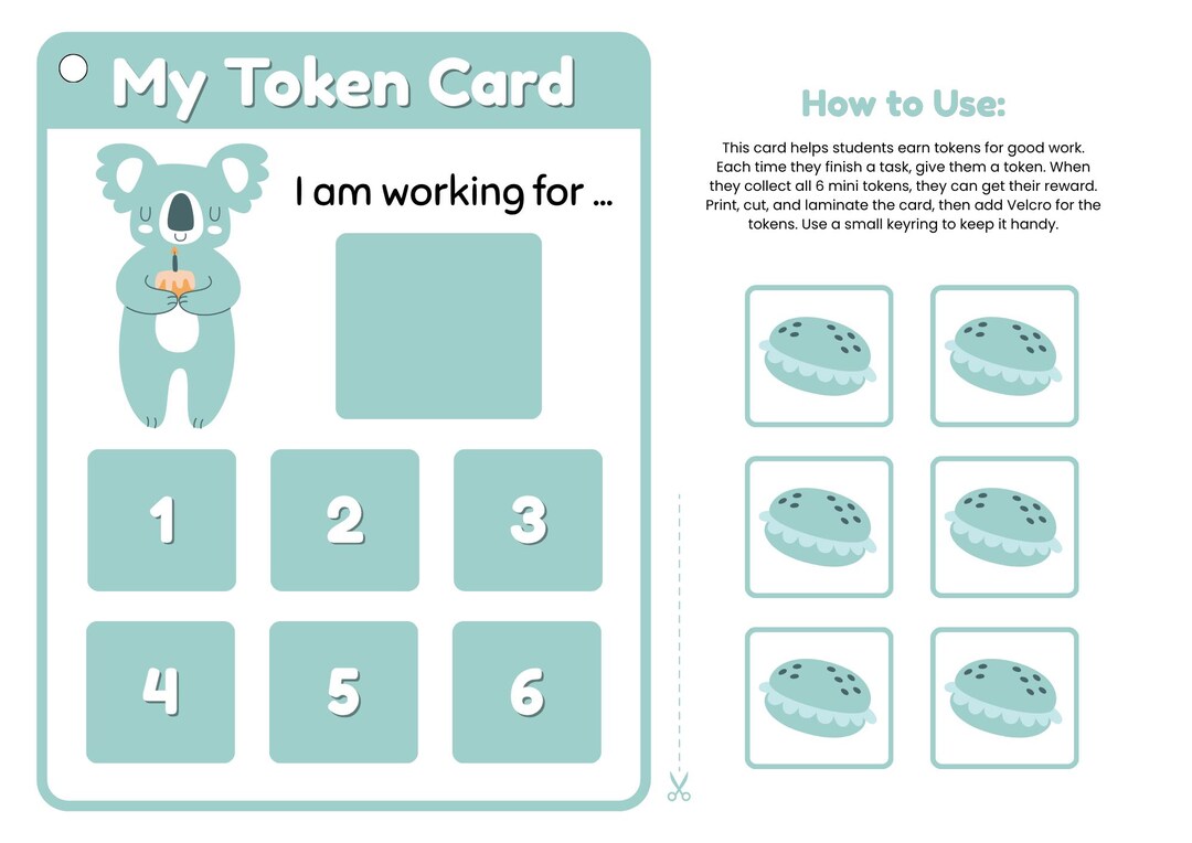 Printable Bear Token Board: Classroom Behavior Management (digital ...