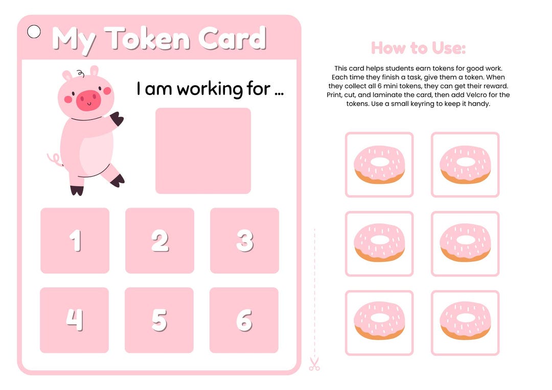 Printable Token Board and Reward Menu for Classroom Behavior Management ...