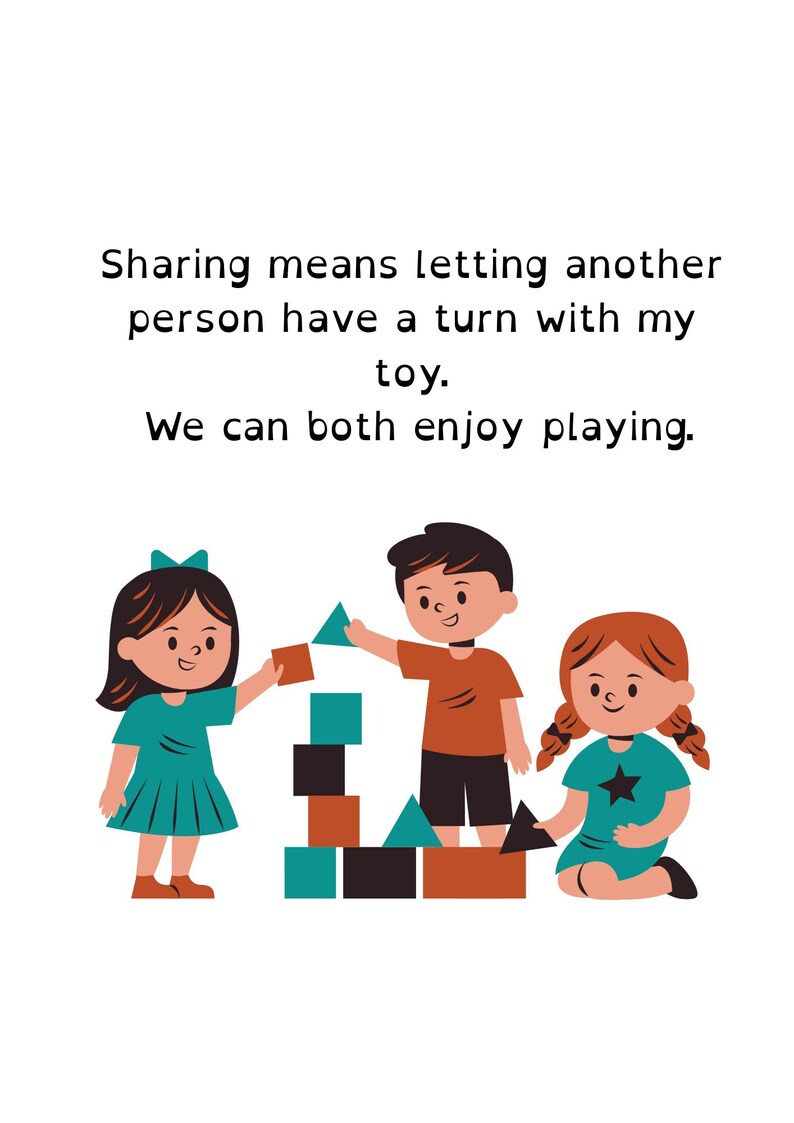 Sharing With Friends Social Story: Autism, SEN Visual Learning ...