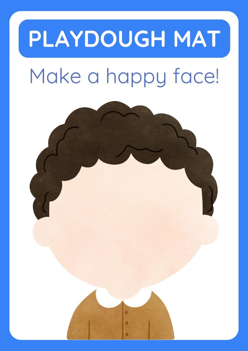 Emotions Playdough Mats Printable PDF for Kids | SEL Social Emotional ...