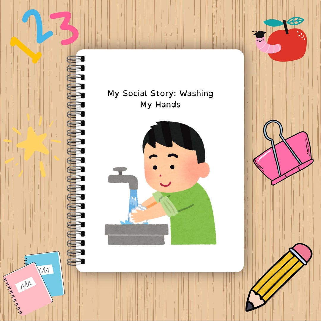 Handwashing Social Story: Printable Routine Visual Support for Kids ...