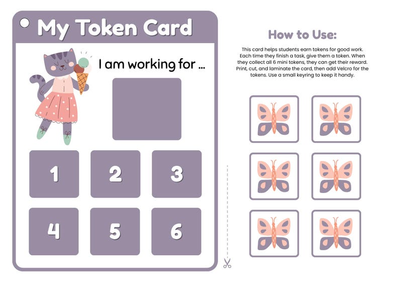 Printable Token Board: Classroom Behavior Reward Chart (digital ...