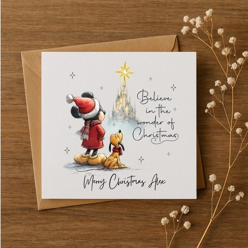 Pluto Christmas Cards - Etsy UK