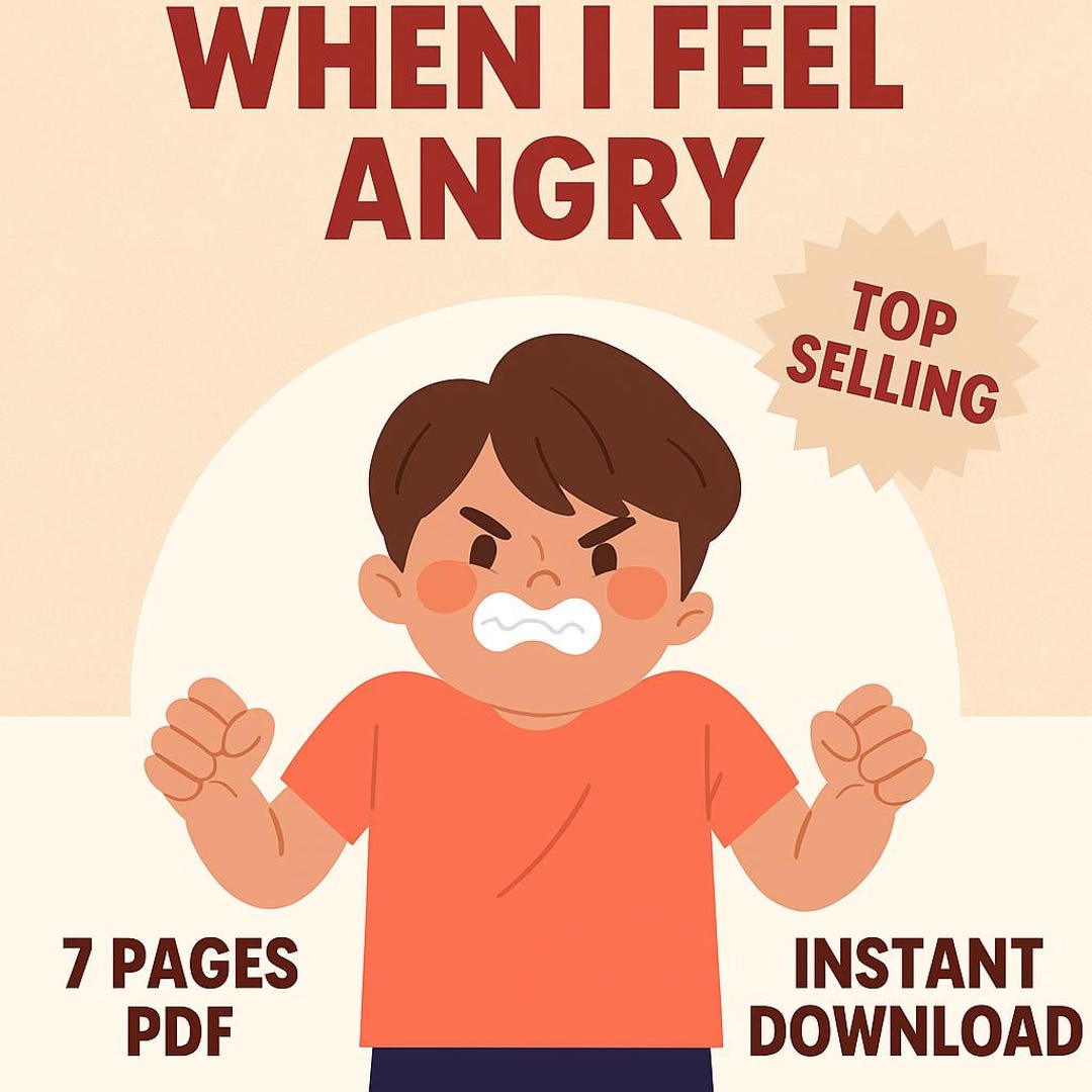 Anger Management Social Story: Autism, SEN Visual Learning (printable ...