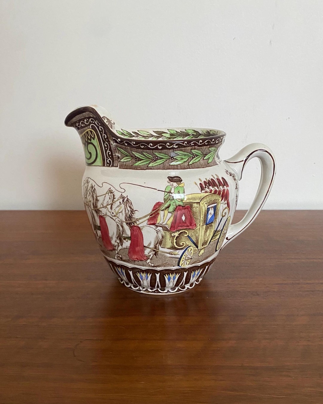 Antique Cinderella Fairy Tale Pitcher by Buffalo Pottery (1906) - Etsy