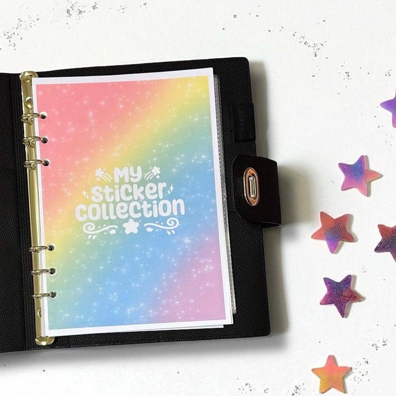 Blank Sticker Binder - Etsy
