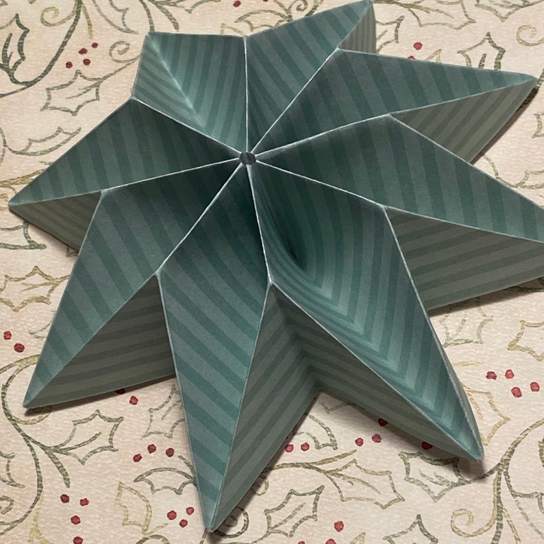 3-D Paper Star Tutorial, Downloadable PDF Instructions, DIY Make Your ...