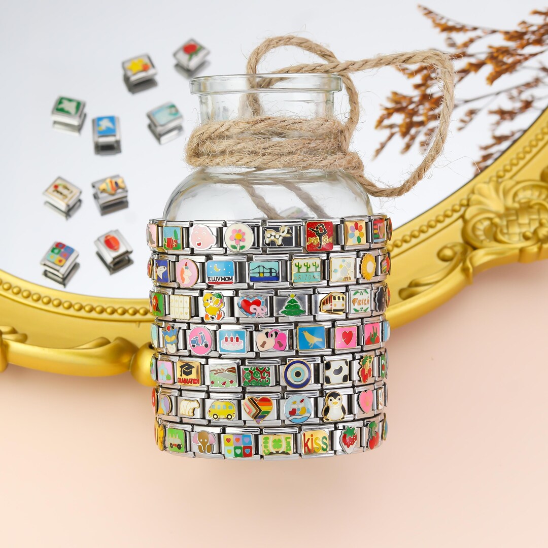 Custom Silver Italian Charm Bracelet - Personalized Italy Charms ...