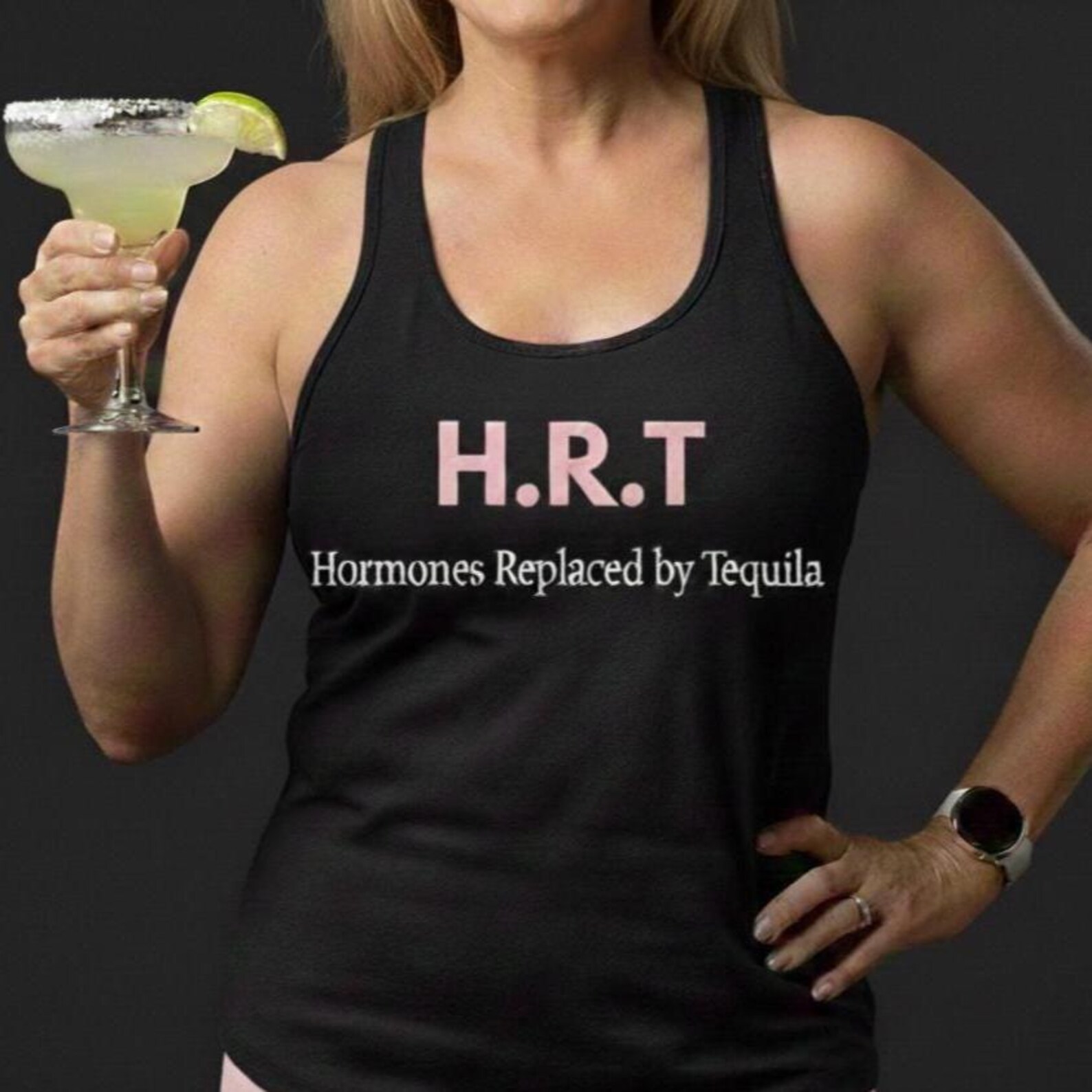 HRT Hormones Replaced by Tequila T-shirt • Funny Menopause Tee ...