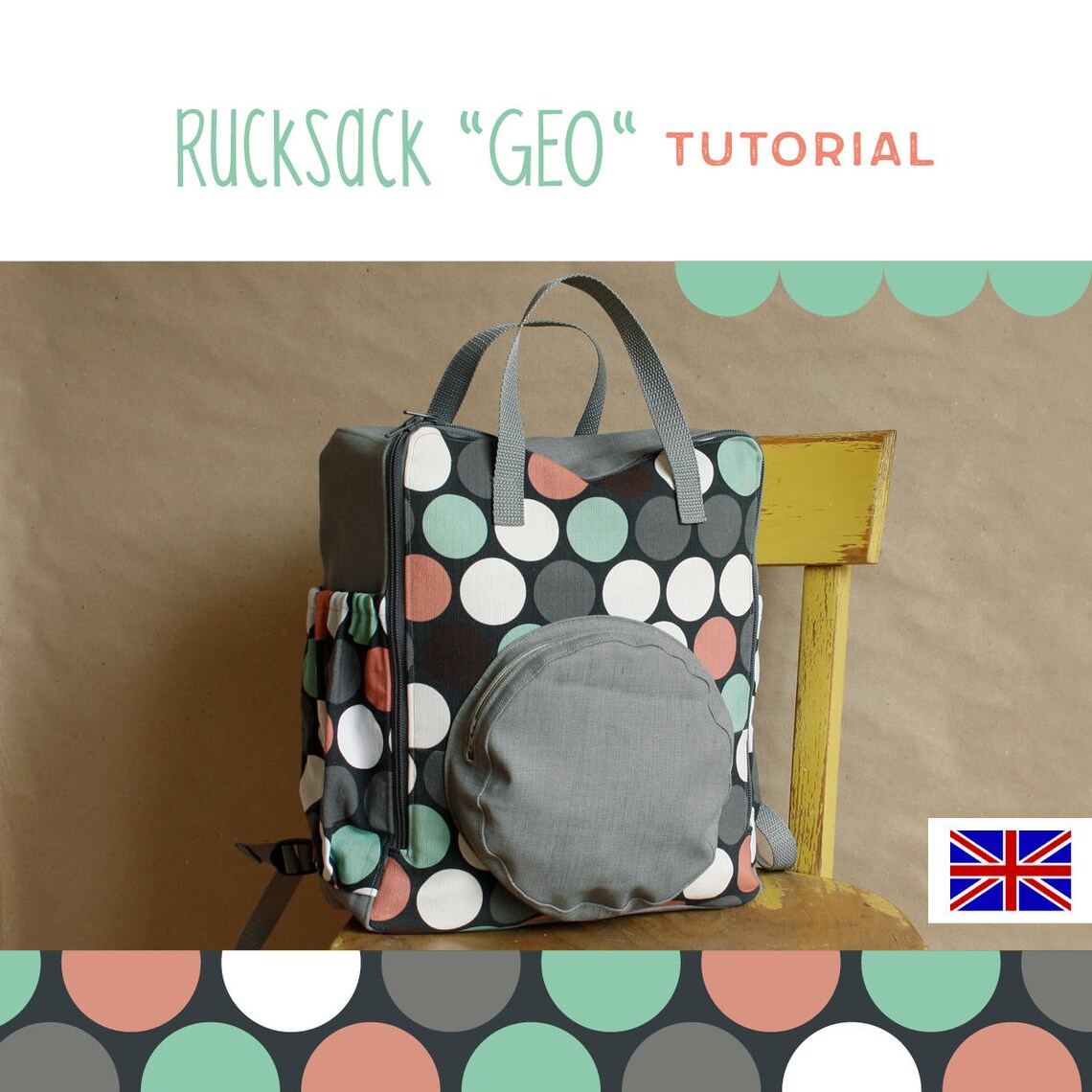 Sewing Pattern Backpack GEO PDF Tutorial DIY Rucksack - Etsy