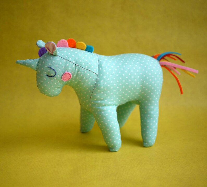 GERMAN Unicorn Soft Toy Tutorial DIY Instructions Sewing - Etsy