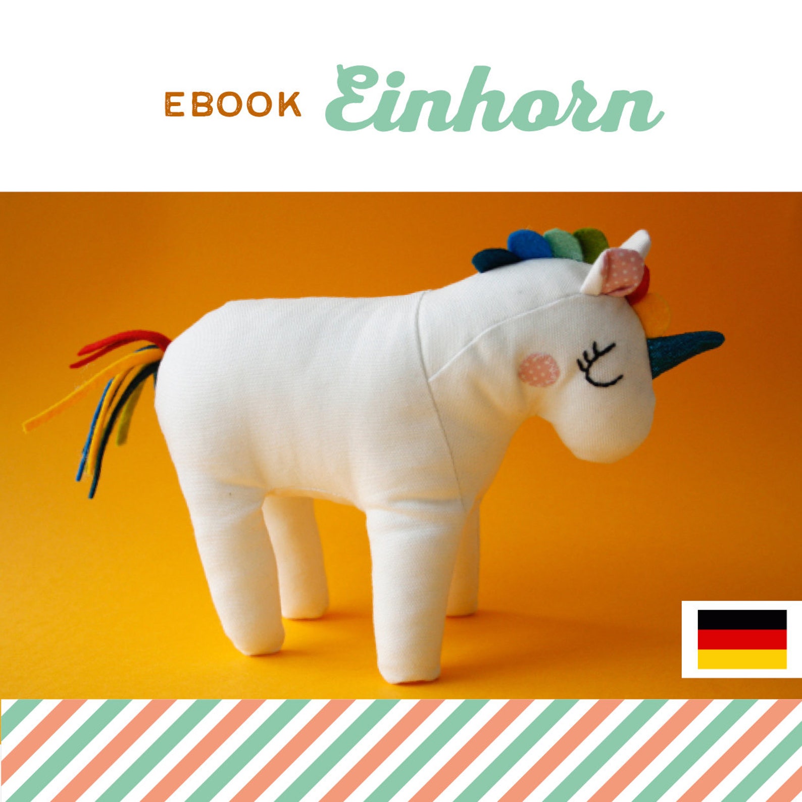 GERMAN Unicorn Soft Toy Tutorial DIY Instructions Sewing - Etsy