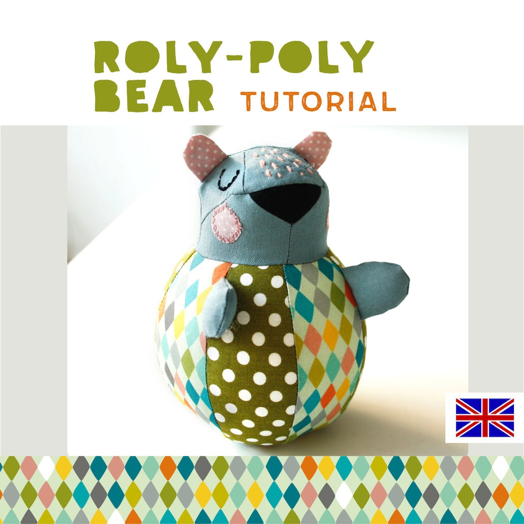 Roly-poly Bear Plushie Tutorial, Soft Toy, Cuddly Toy, Sewing ...